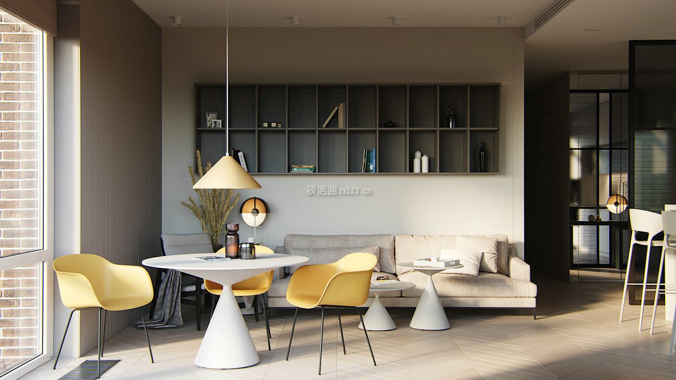 西安瑞和大唐府邸现代风格78平米设计方案 现代客厅设计_装信通网