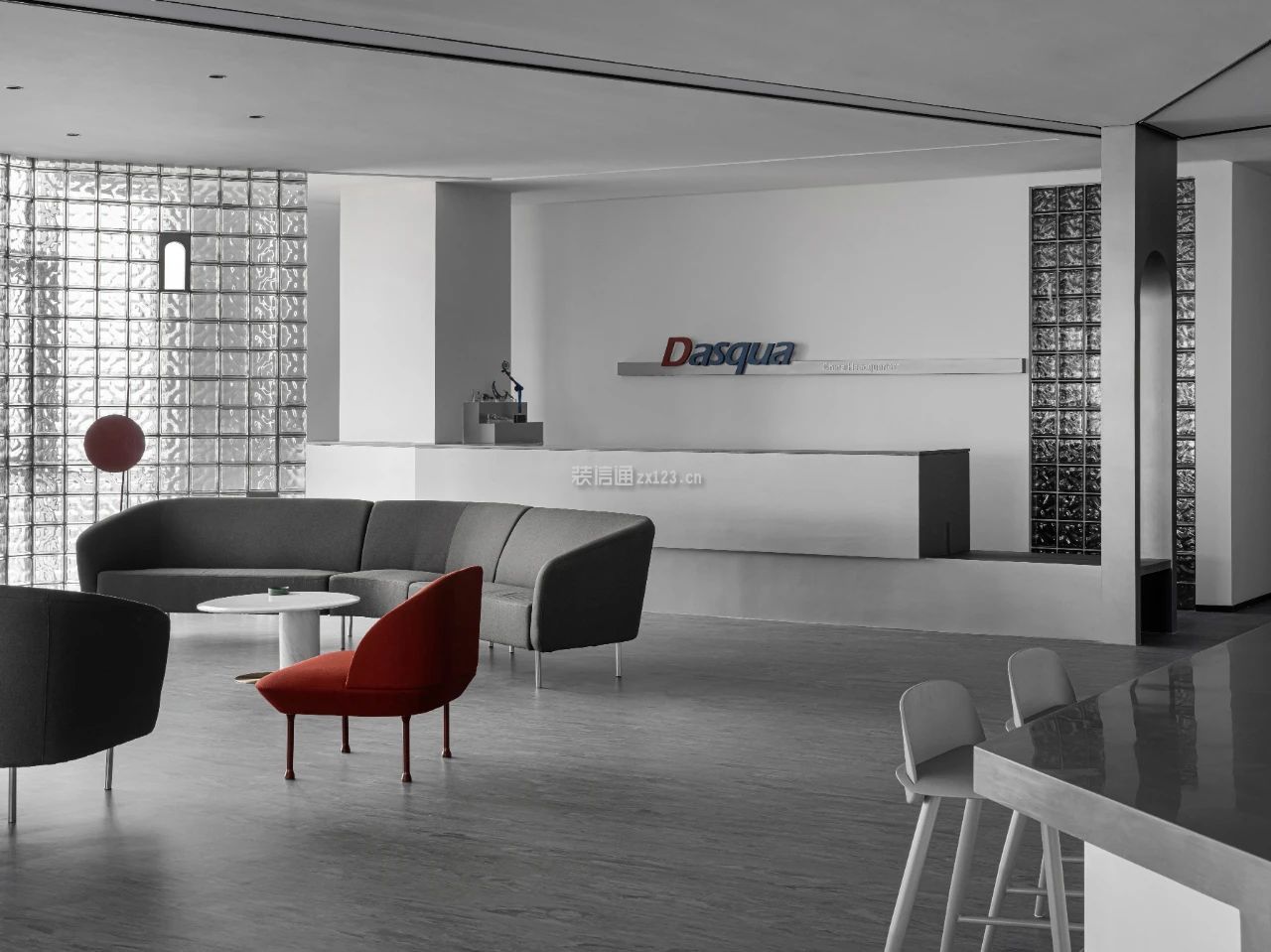 上海律师事务所现代风格500平米设计方案 办公室前台装修效果图_装信通网