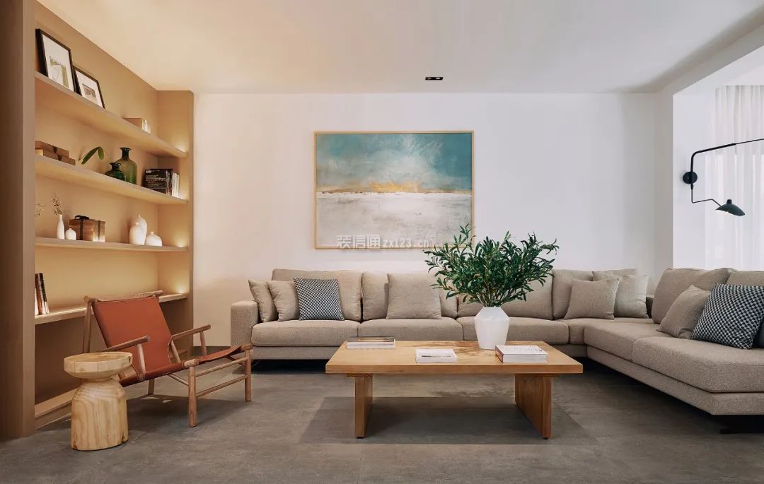 重庆曼哈顿城现代风格100平米设计方案 客厅沙发装饰_装信通网