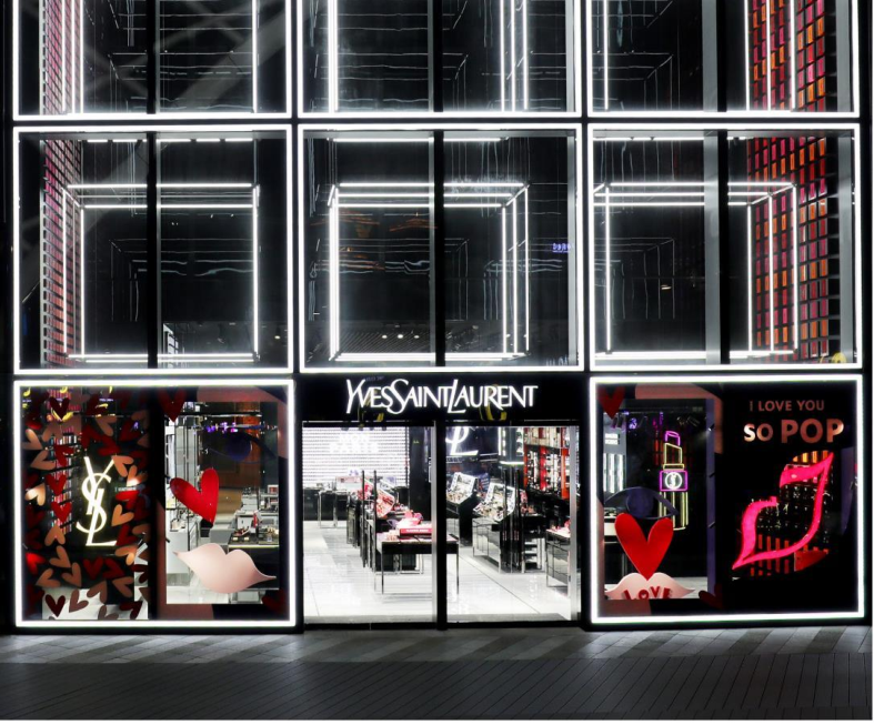 上海YSL旗舰展示店奢华风格58平米设计方案 _装信通网