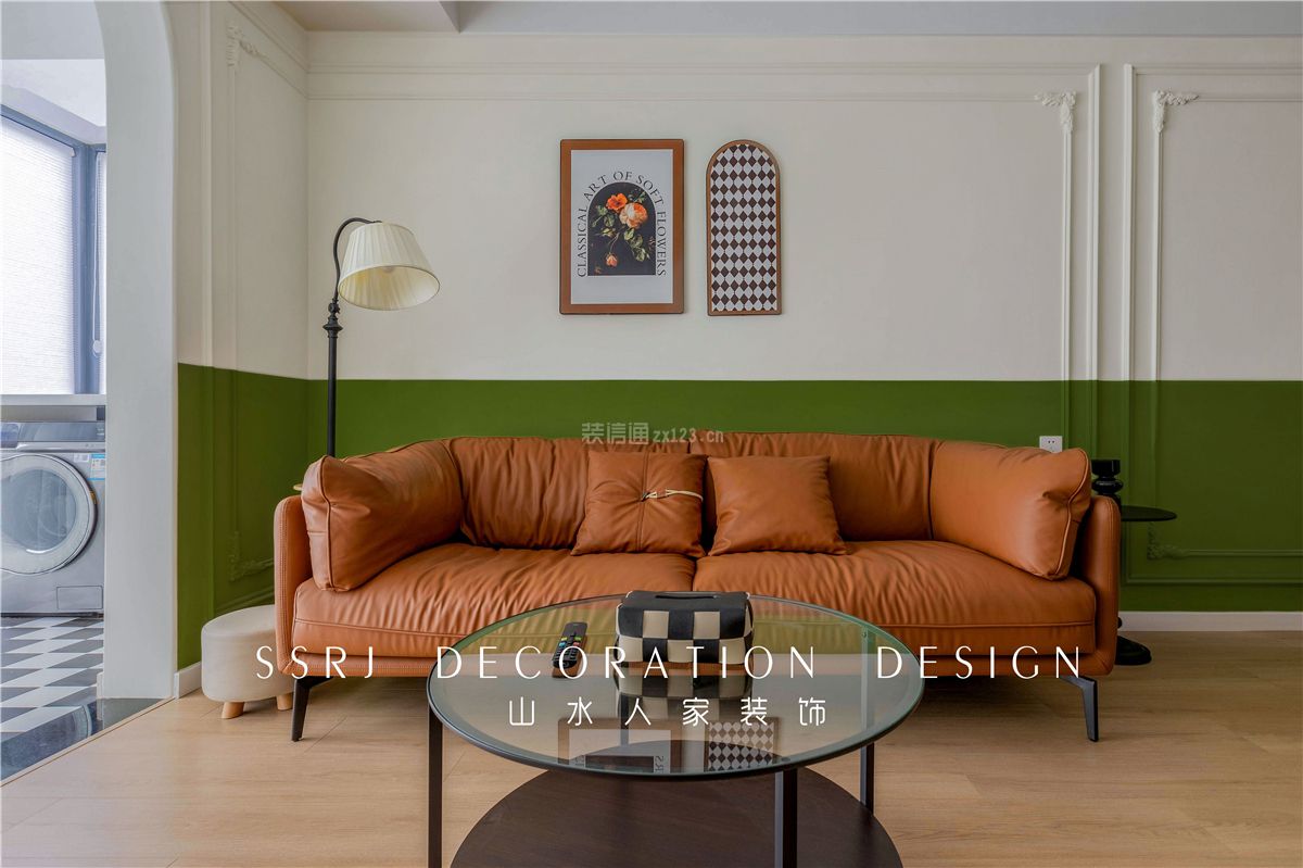 武汉融创城法式风格94平米设计方案 _装信通网